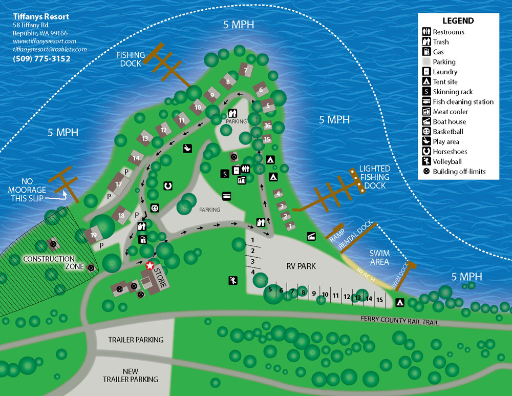 Resort Map | Tiffany's Resort